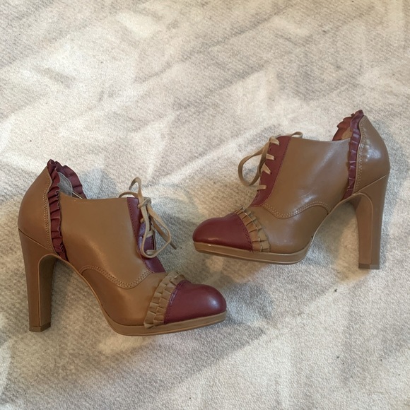 Anthropologie | Shoes | Anthropologie Miss Albright Oxford Laceup Heels ...